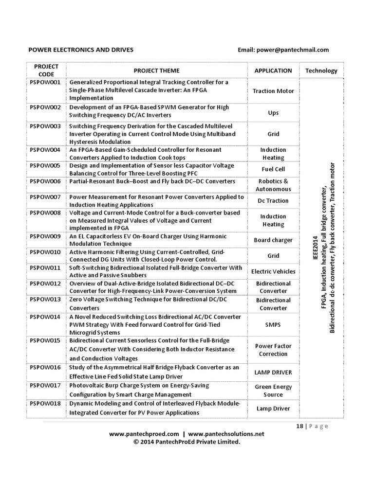 Power Electronics Projects For Electrical Students, Inverters ...