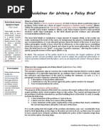 Briefing Note Format Example | PDF