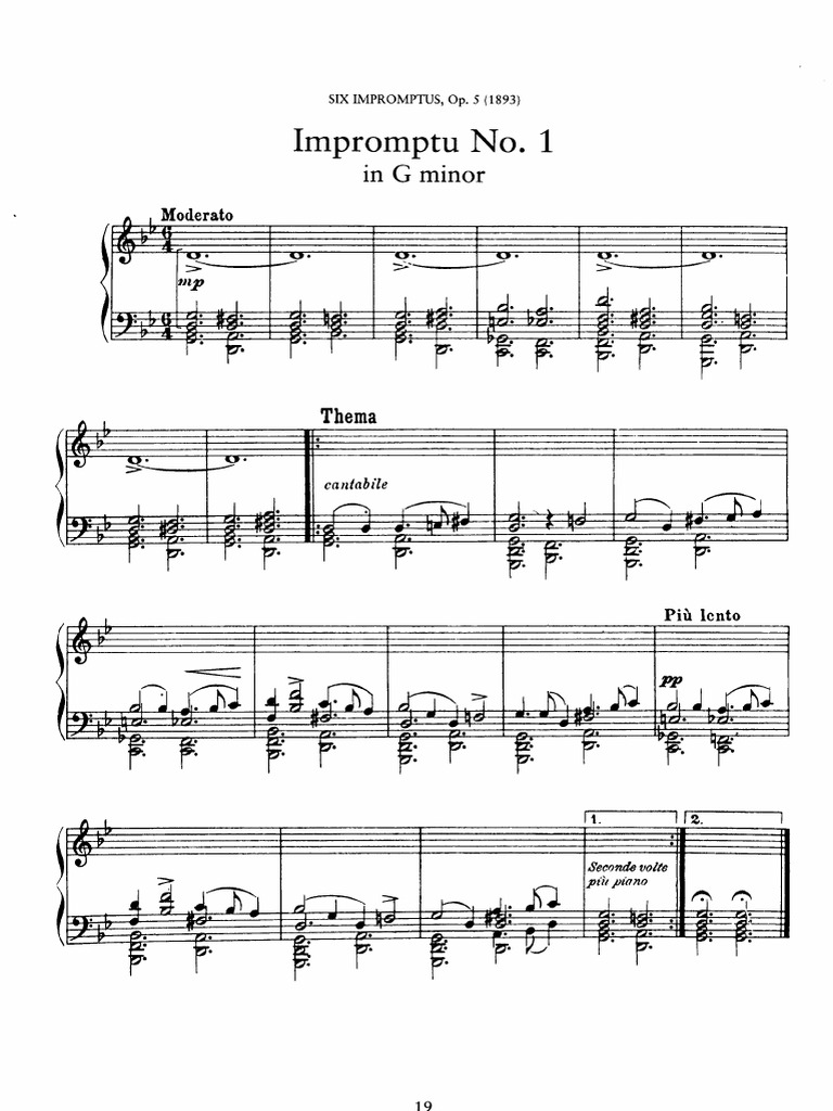 IMSLP15944-Sibelius - 6 Impromptus Op.5 | PDF