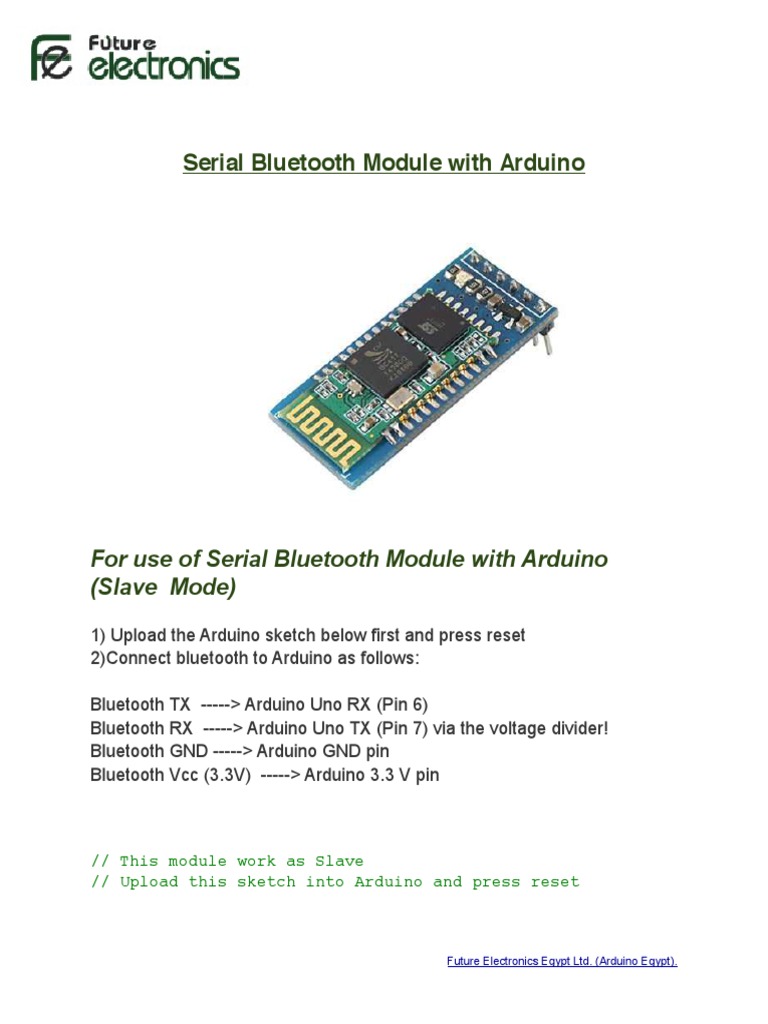 Serial Bluetooth Arduino Master Slave PDF | PDF