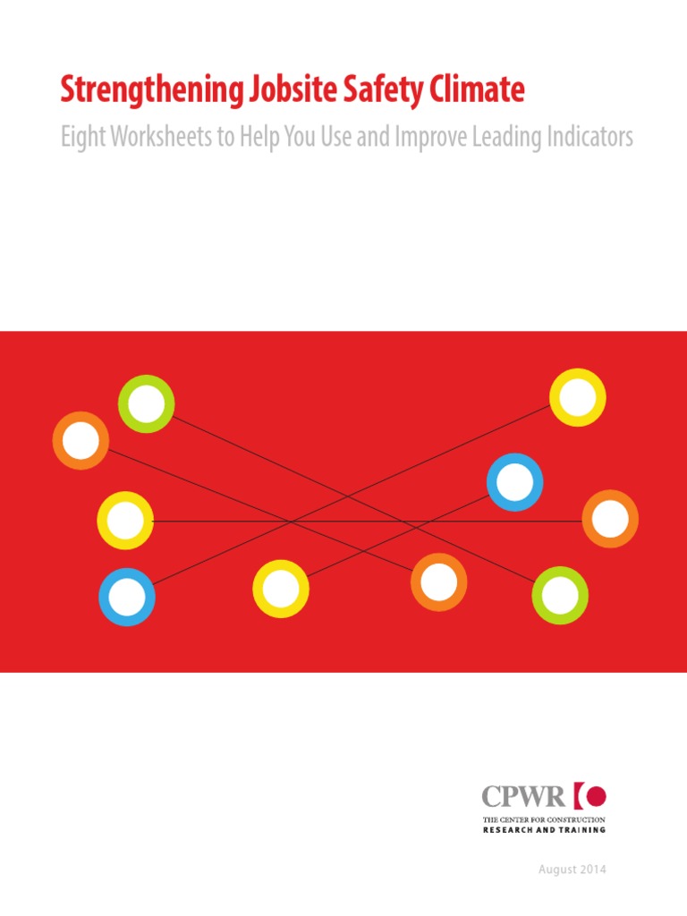 Strengthening Jobsite Safety Climate Eight Worksheets To Help You Use ...