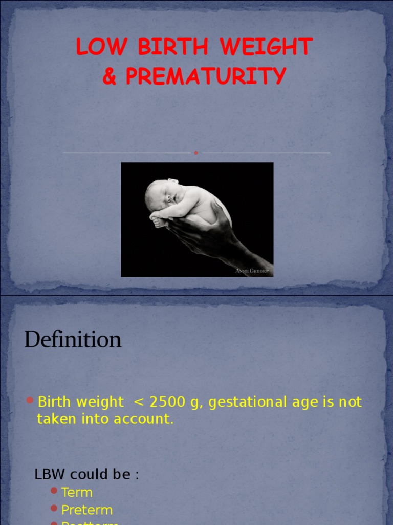 Guidance on Feeding and Care of Preterm and Low Birth Weight Babies ...