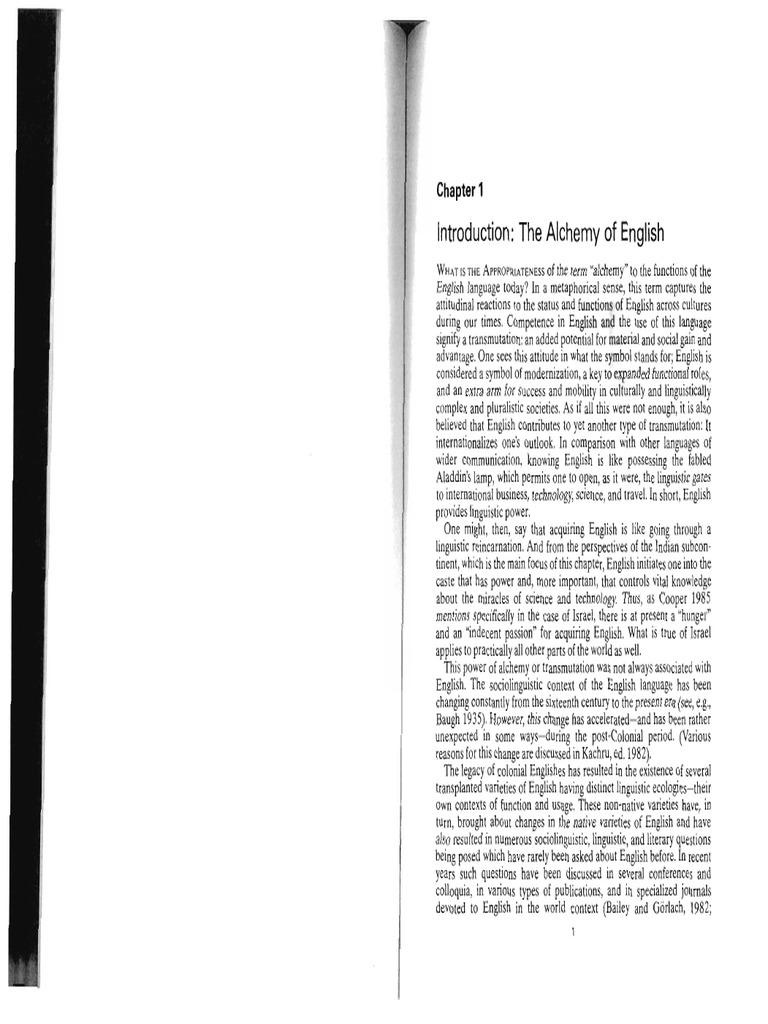 Kachru 1985 The Alchemy of English | PDF