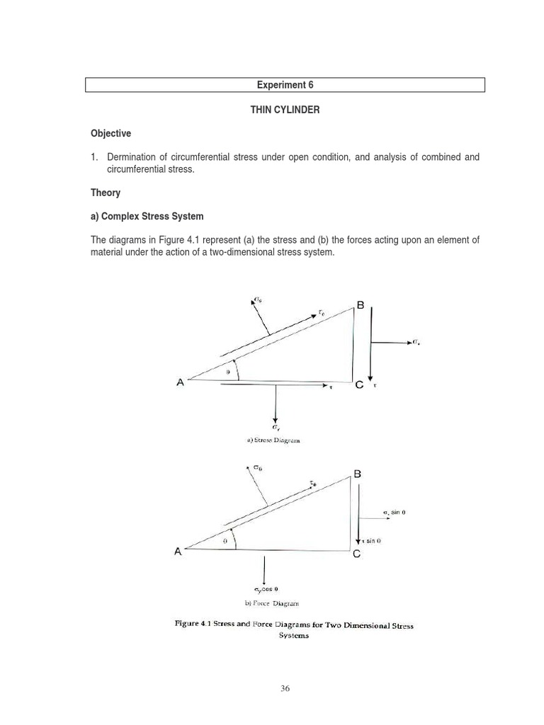 Thin Cylinder | PDF | Trigonometric Functions | Sine