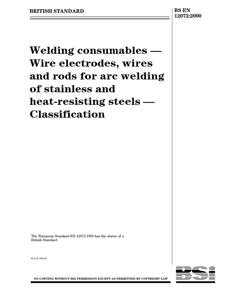 Bs en 12072 PDF | PDF | Welding | Construction
