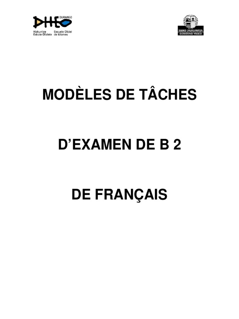 Examen Modèle de Tâches B2 PDF | PDF | Atteinte au droit d'auteur | l'Internet