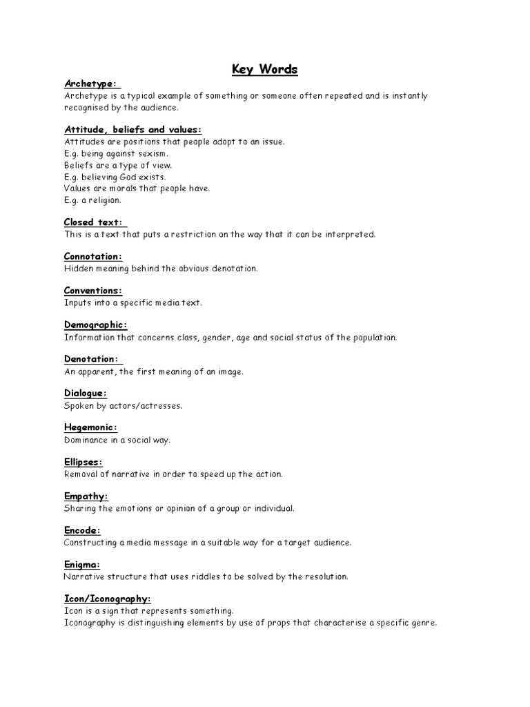 Media Terminology Explained | PDF | Philosophy