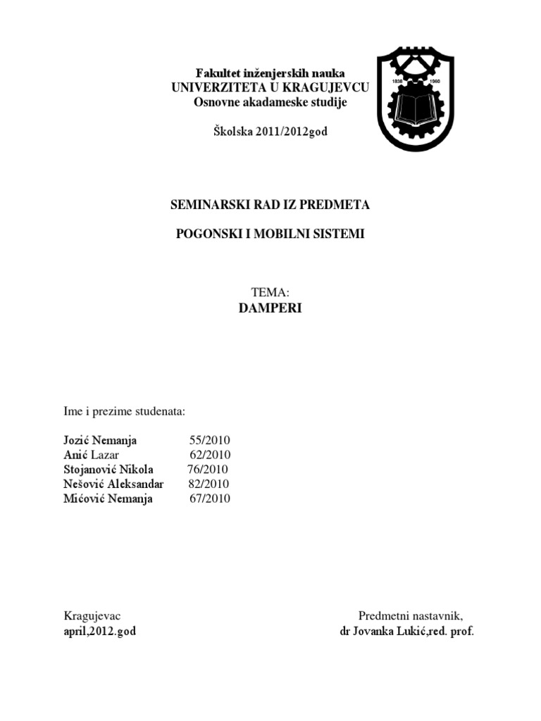 Damperi | PDF