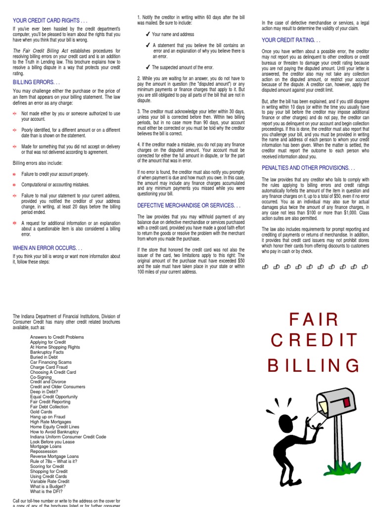 Your Credit Card Rights - . - Your Credit Rating. - .: The Fair Credit ...