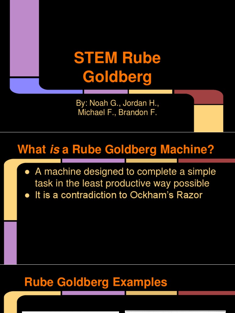 Rube Goldberg Machine Project Overview | PDF | Teaching Methods & Materials