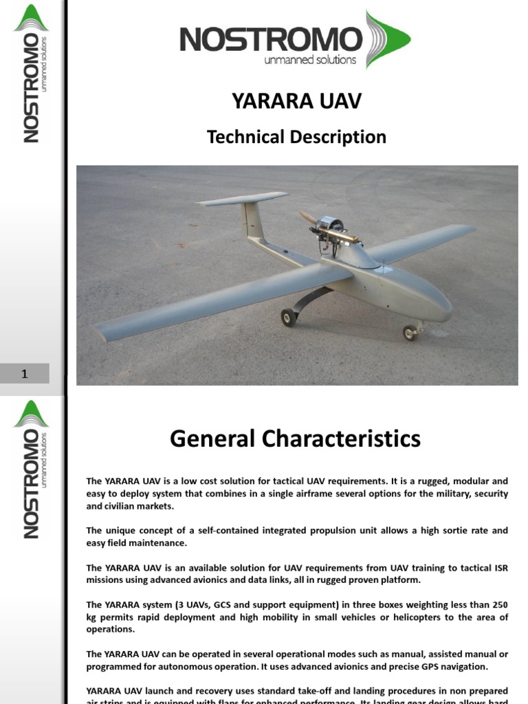 YARARA-W Technical Description PDF | PDF | Unmanned Aerial Vehicle ...