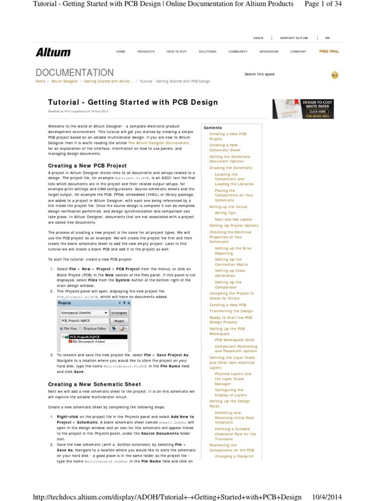 PCB Design Tutorial for Altium Users | PDF | Printed Circuit Board ...