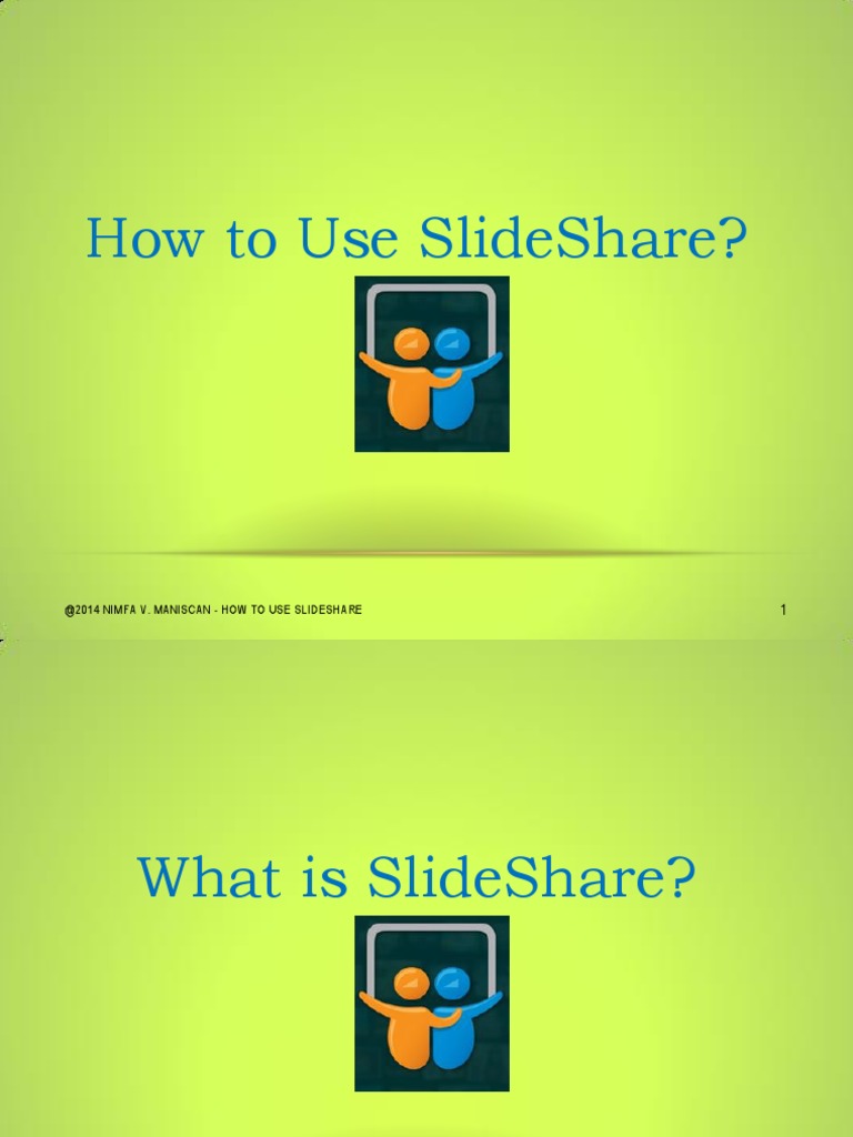 How To Use Slideshare | PDF | Websites | User (Computing)