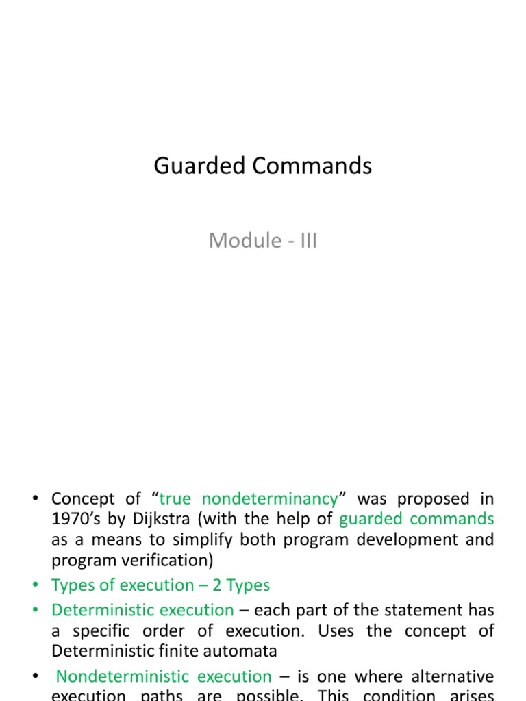 Guarded Commands | PDF | Applied Mathematics | Theoretical Computer Science