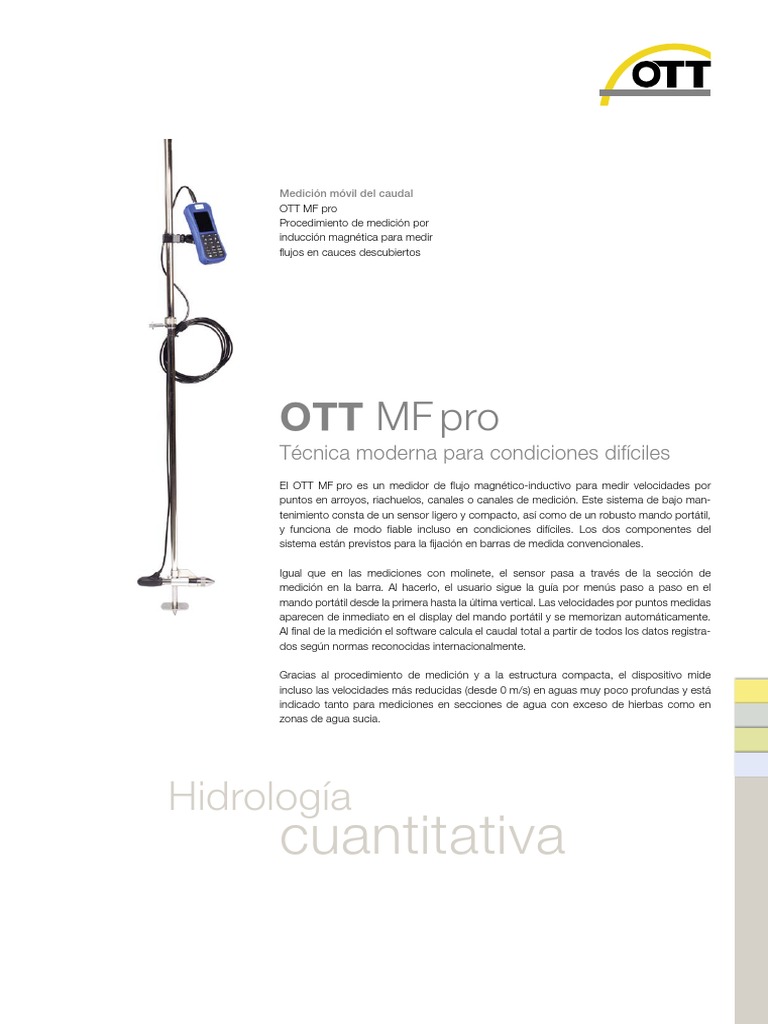 OTT MF pro_es.pdf | Medición | Descarga (hidrología)