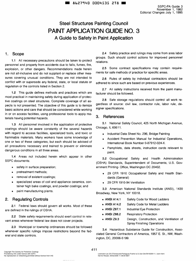 SSPC-PA GUIDE 3.pdf | Scaffolding | Toxicity