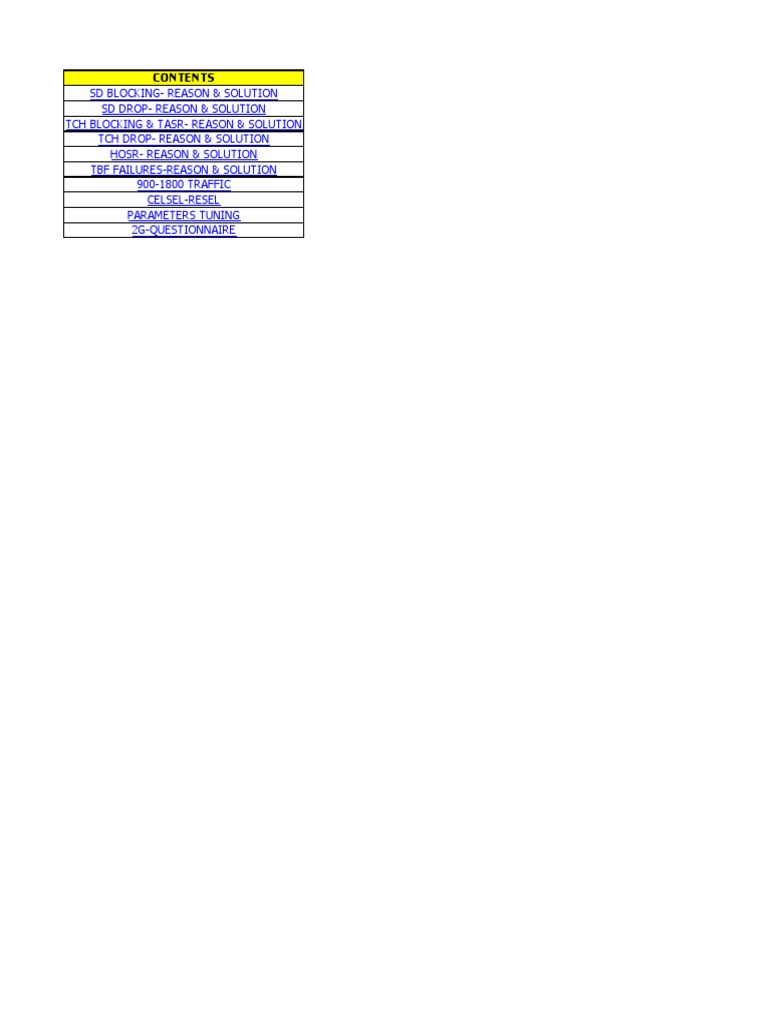 Gsm Optimization Pdf Code Division Multiple Access Gsm