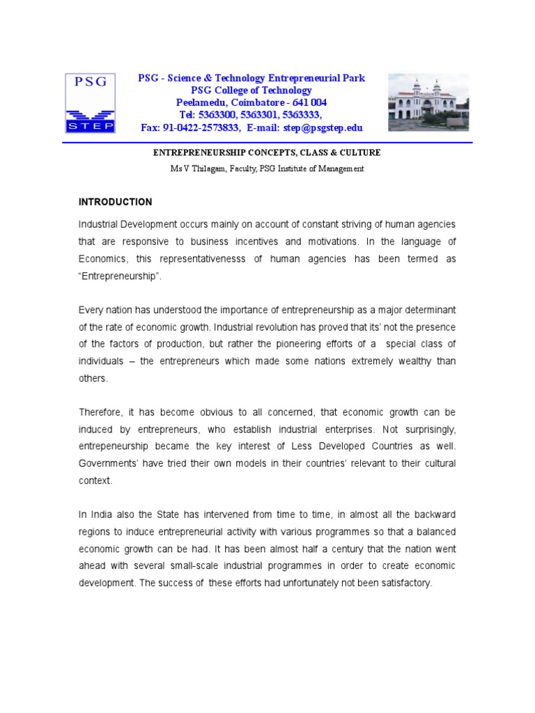 Concepts | PDF | Factors Of Production | Entrepreneurship