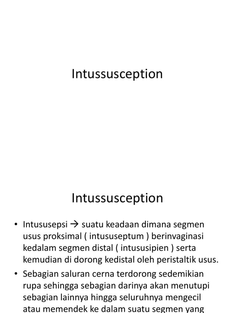 Intussusception | PDF