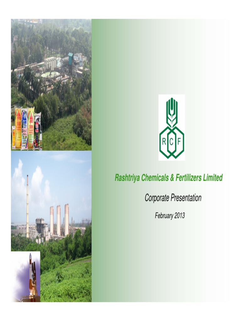 RCF Corporate Presentation Indian | PDF