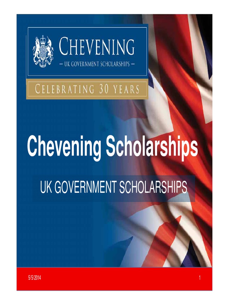 Chevening Scholarships Presentation | Politics | Further Education