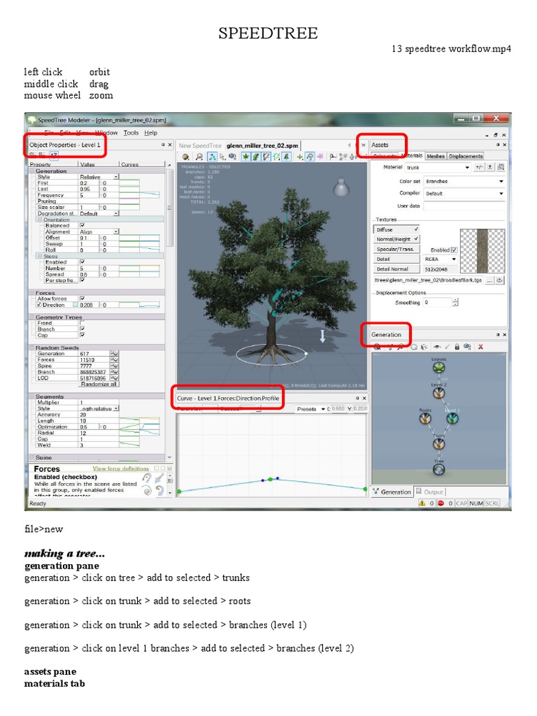 Speedtree: Making A Tree.. | PDF | Computer Graphics | Graphics