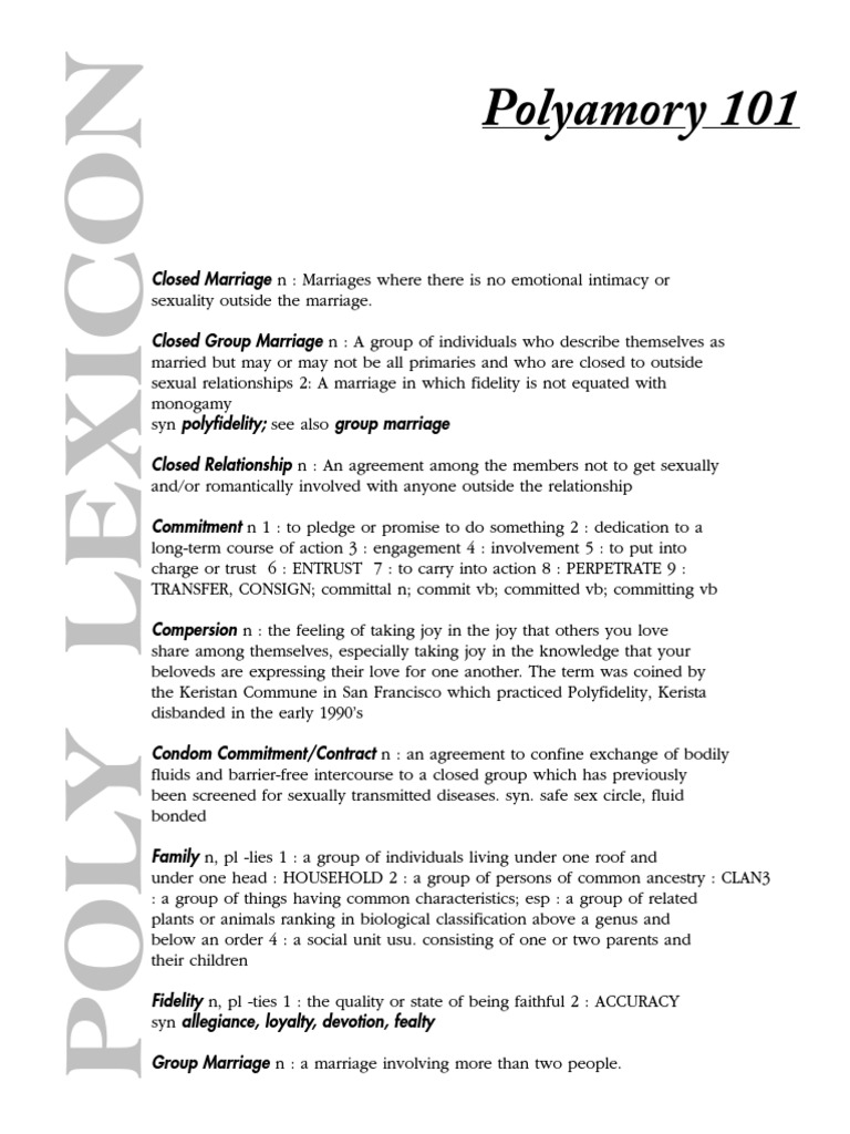Polyamory 101 | PDF