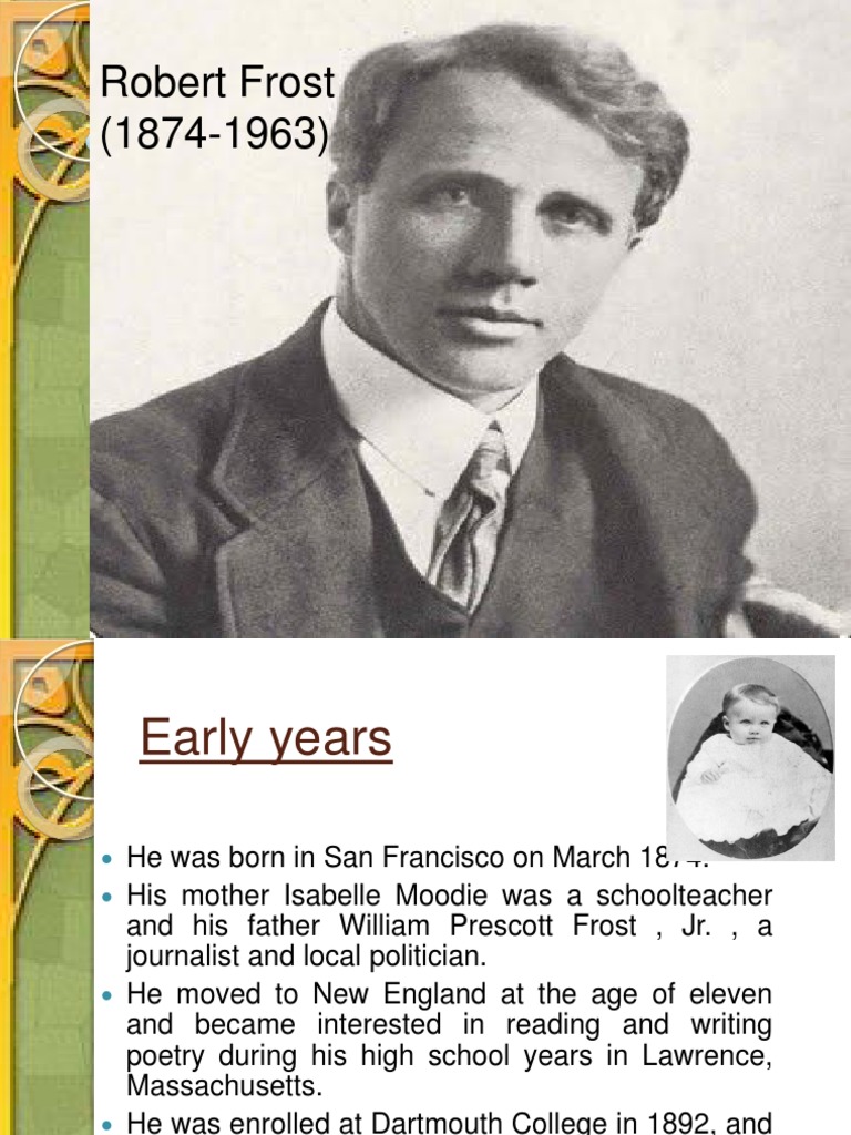 Robert Frost.ppt | Poetry | Fiction & Literature