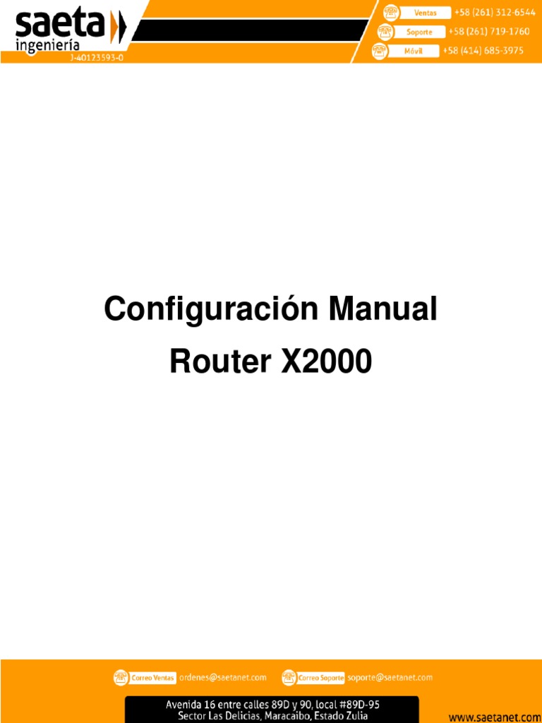 Configuracion Manual Cisco X2000 PDF | PDF | Enrutador (Computación) | Wifi