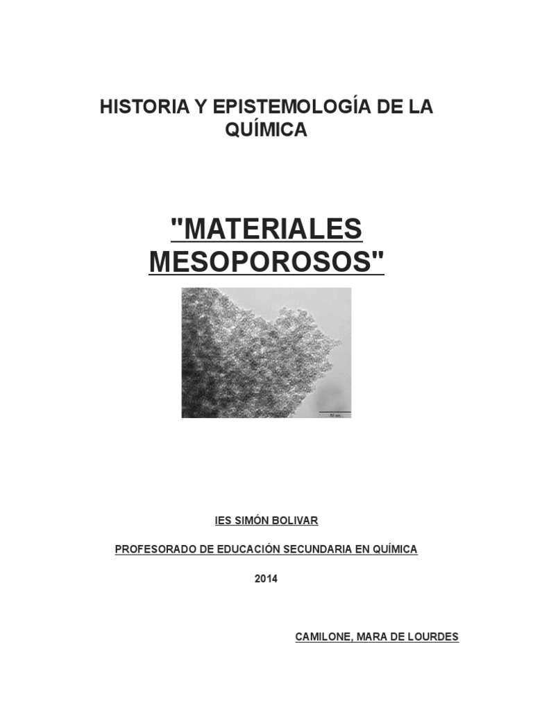 Materiales Porosos PDF | PDF | Gel | Silicio