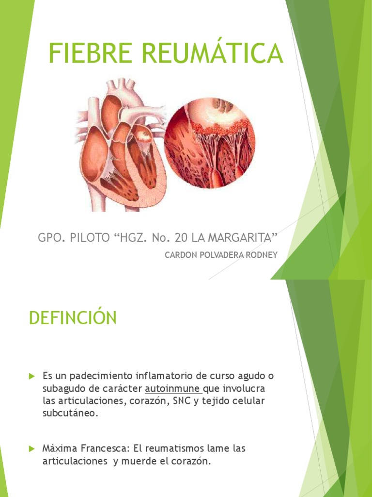 Fiebre reumatica.ppt | Especialidades Medicas | Enfermedades y trastornos