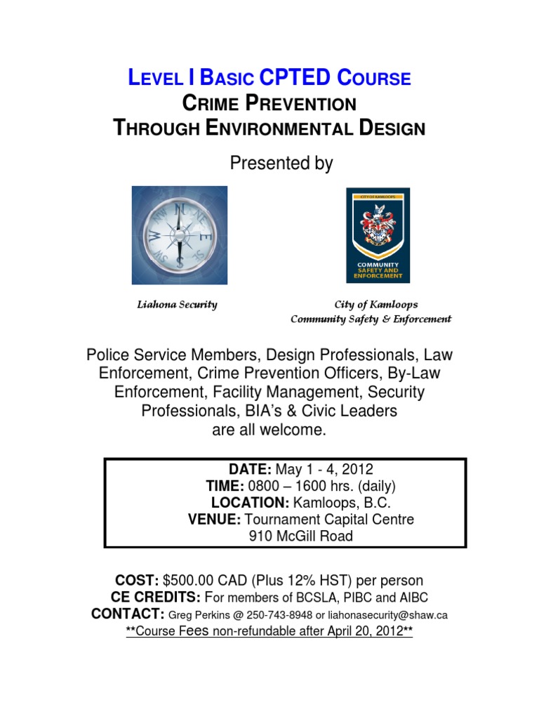 Crime Prevention by Design | PDF | Crime Prevention | Police
