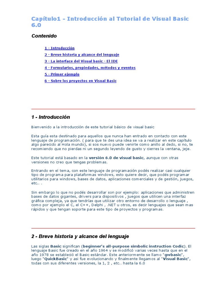 Visual Basic Funciones PDF | PDF | Básico | Tipo de datos