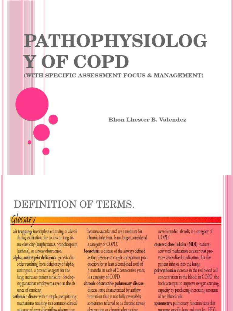 COPD Pathophysiology and Management | PDF | Diabetes Mellitus | Chronic ...