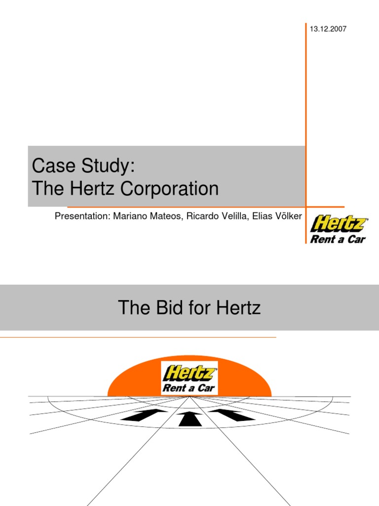 Case Study Hertz Corporation Pdf Debt Net Present Value