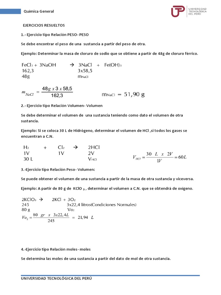 Calculos Estequiometricos PDF | PDF | Mole (Unidad) | Reacciones químicas