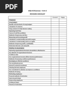 A Level Business Studies Revision Notes | PDF