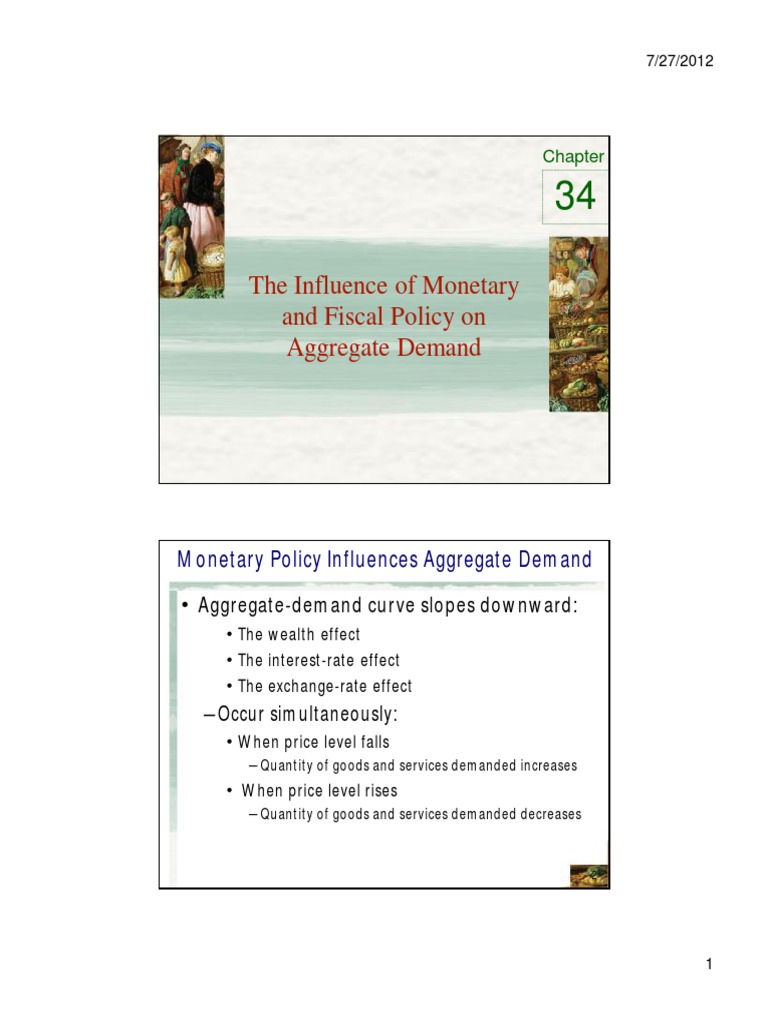 Chapter 34 - The Influence of Monetary and Fiscal Policy On Aggregate ...