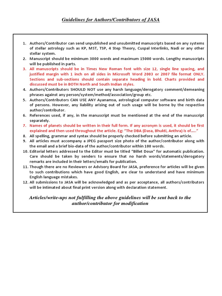 Guidelines For Authors | PDF | Computing | Communication