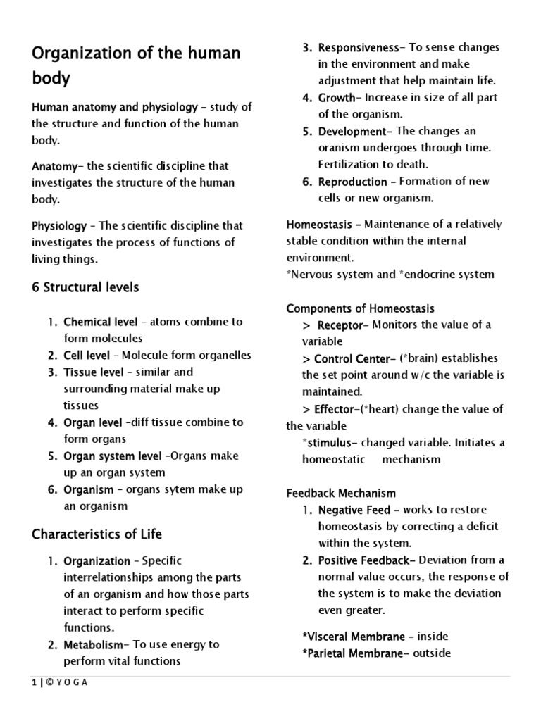 Anatomy and Physiology Reviewer | PDF | Hormone | Central Nervous System