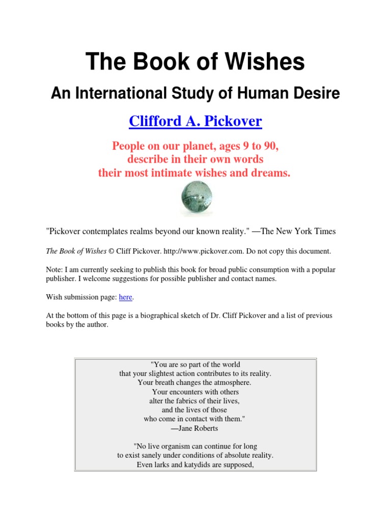 The Book of Wishes | PDF | Dream | Mind