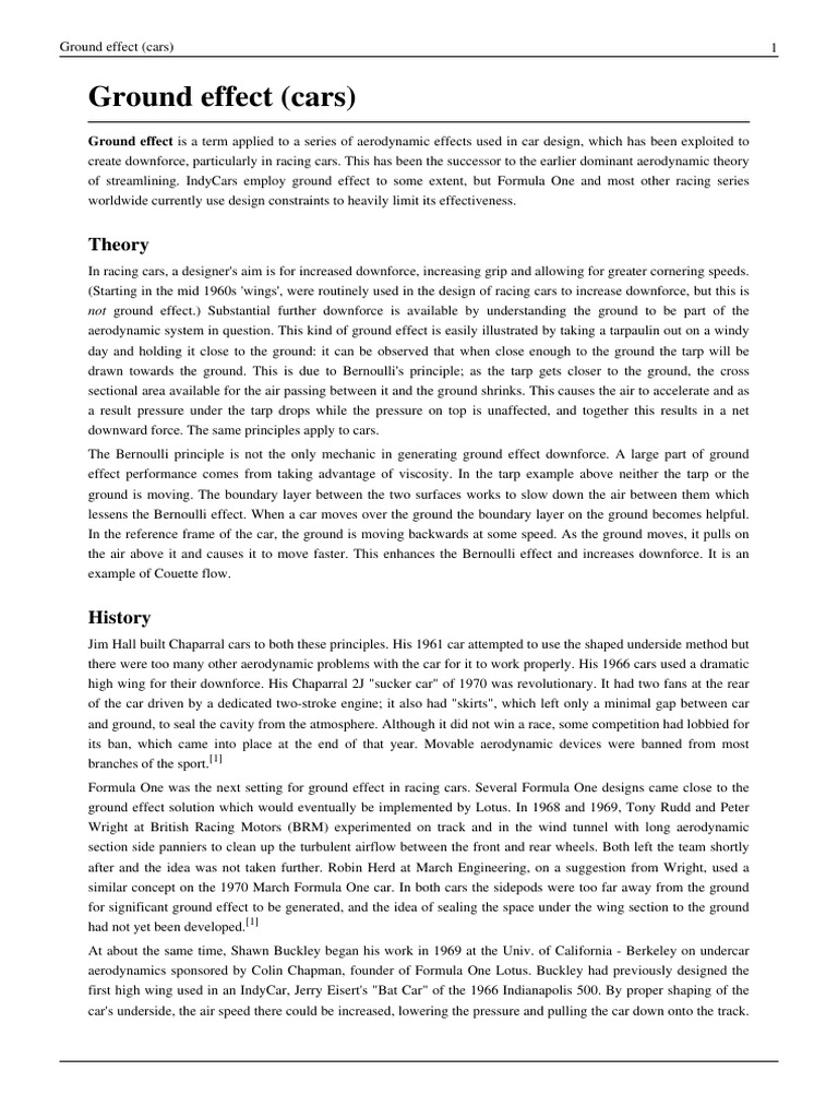 Ground Effect (Cars) | Download Free PDF | Fédération Internationale De ...