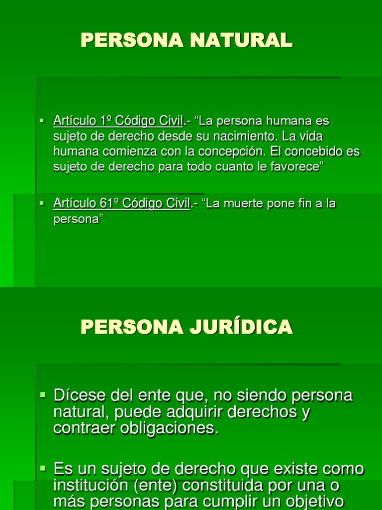 UNI. - CLASE DOS. (Persona Jurídica) | PDF | Personalidad legal ...
