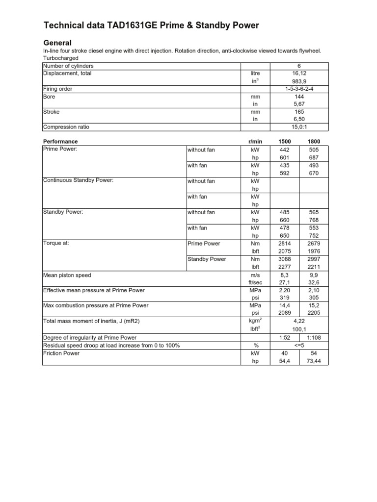 T Tad1631ge | PDF | Radiator | Diesel Engine