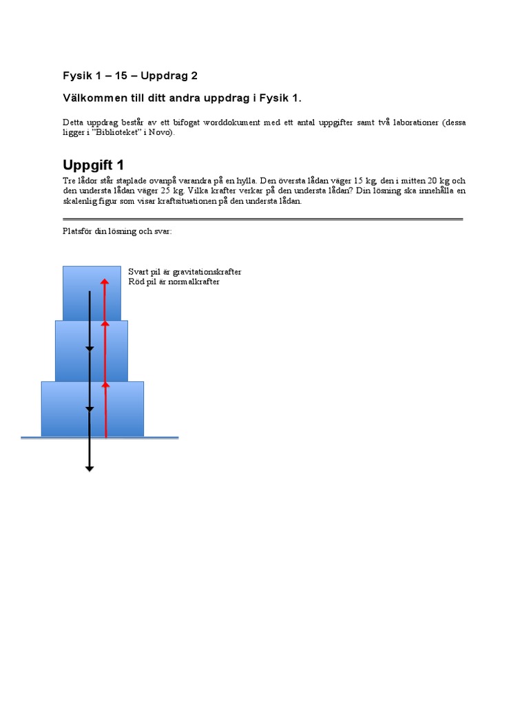 Uppdrag 2 Fys1 Hermods | PDF
