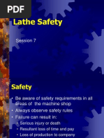 Lathe Machine Safety Guidelines | PDF | Switch | Manufactured Goods