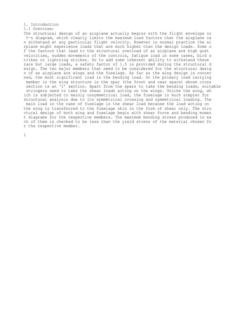 Aircraft Design Project 2 | PDF | Structural Load | Lift (Force)