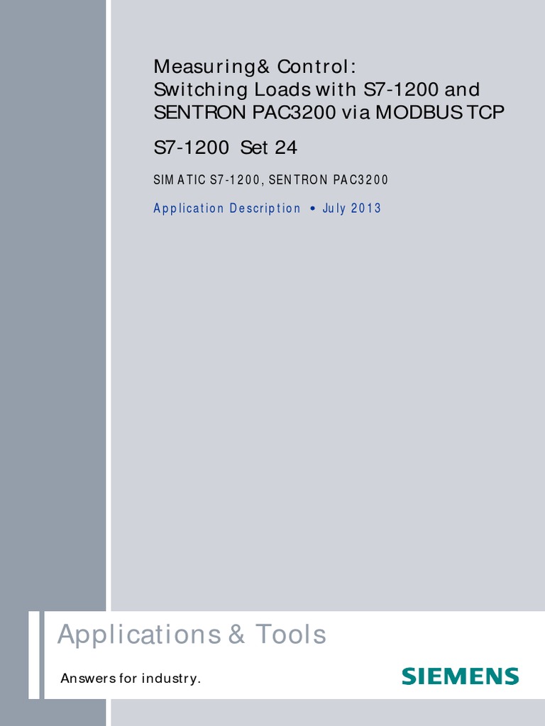 Control de Demanda SENTRON PAC 3200 - S7-1200 PDF | PDF | Computer ...