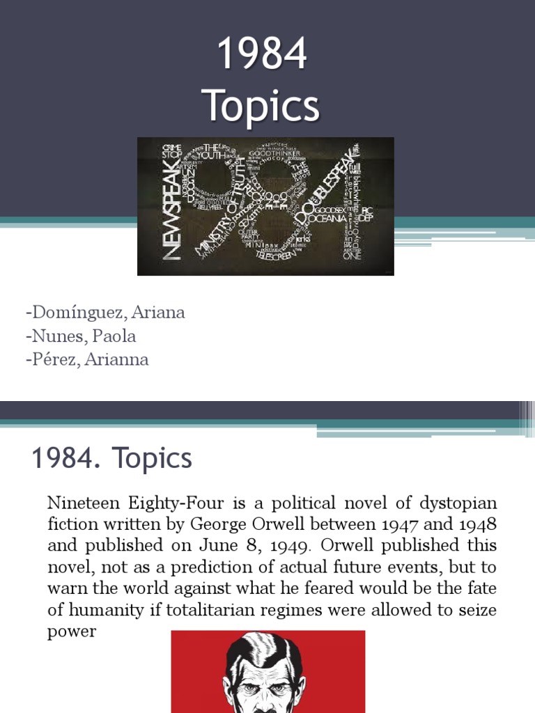 1984 Topics | PDF | Totalitarianism | George Orwell