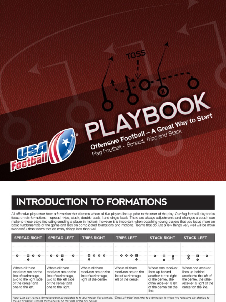 Flag Football Offensive Football Playbook | Download Free PDF | Sports ...
